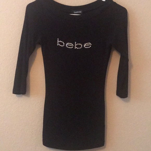 bebe | Tops | Black Bebe Shirt | Poshmark